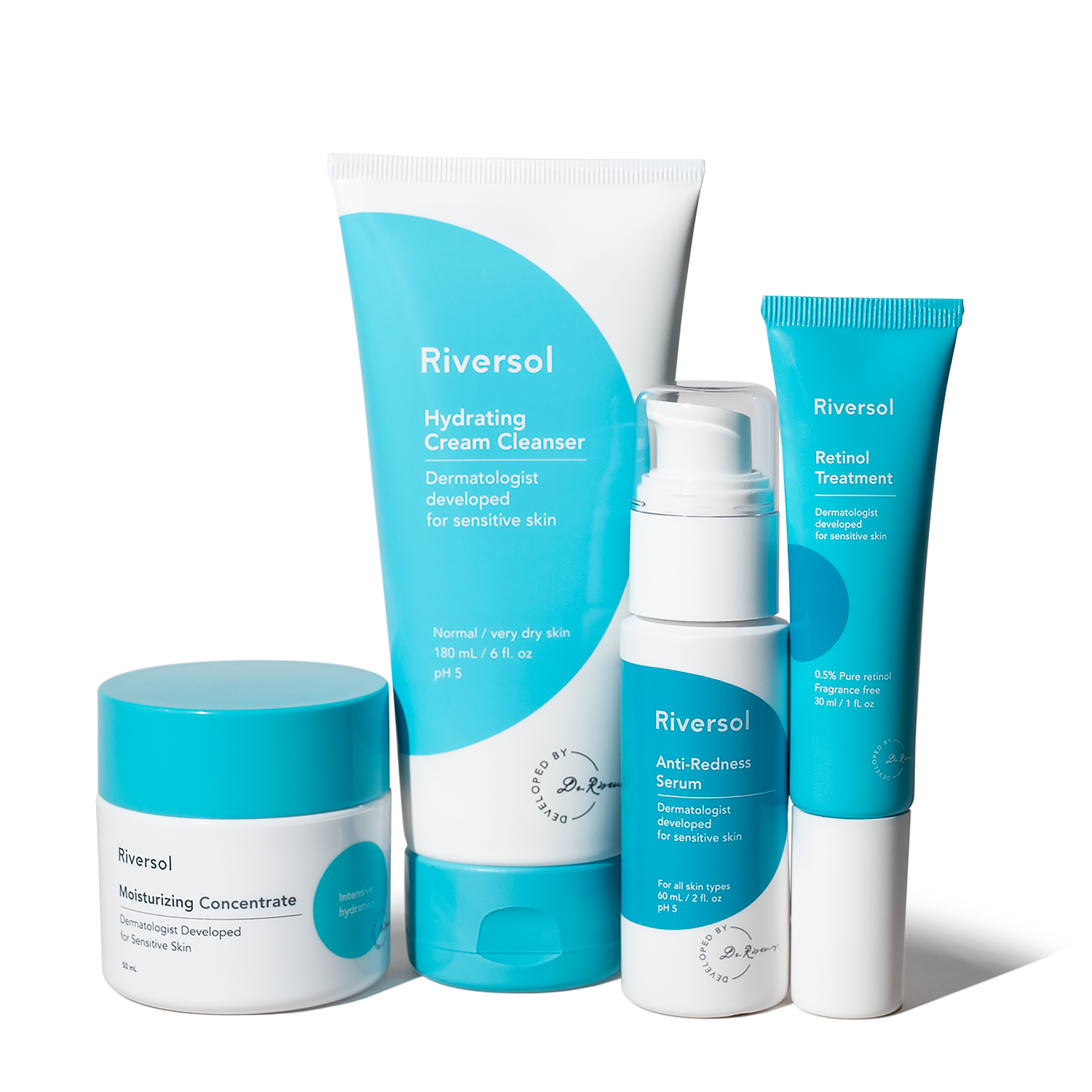 Retinol and Redness Control Trio | Riversol Dermatologist Developed ...